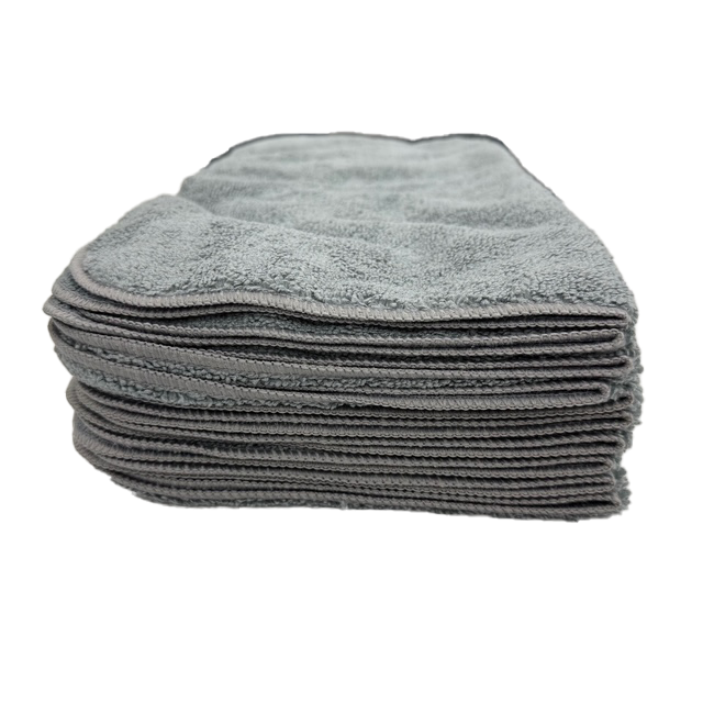 Grey All-Purpose, Cleaning, Dusting, Wiping, Microfiber Towel (380 gsm ...