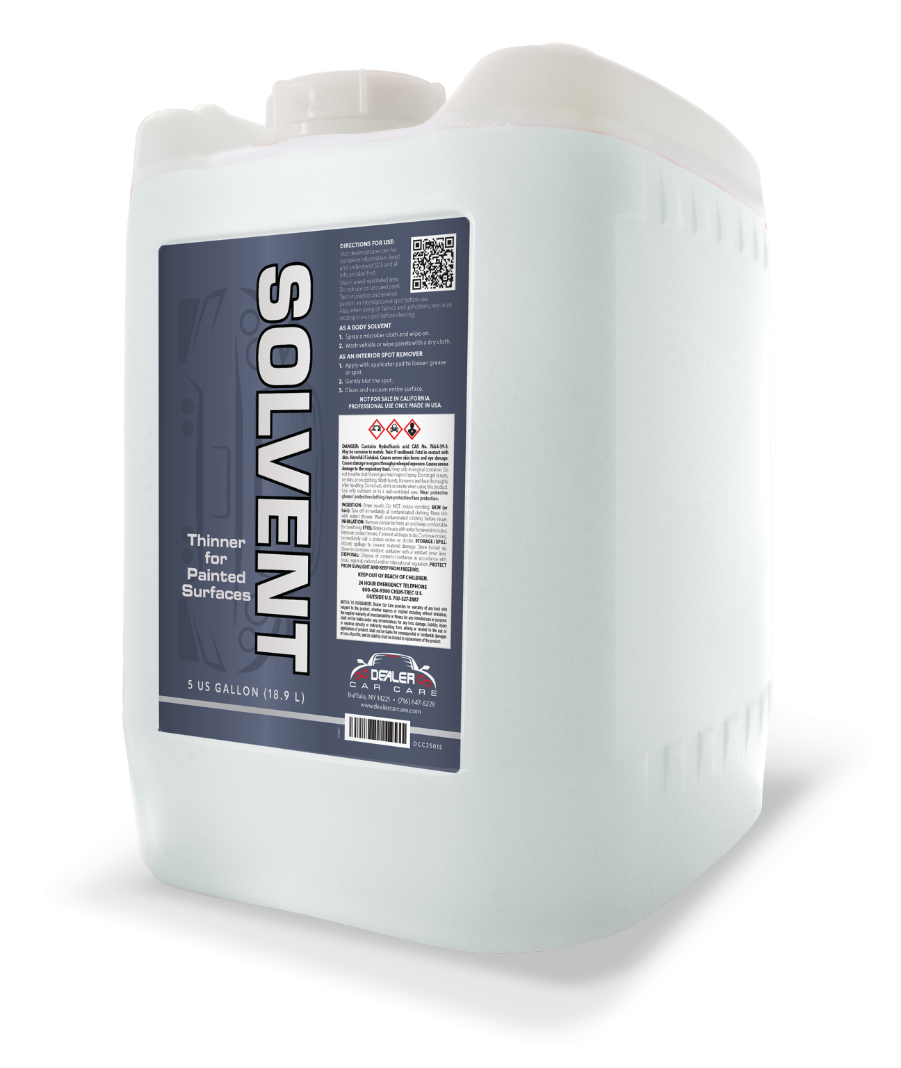 Solvent – Thinner for Painted Surfaces Gallon – Dealer Car Care